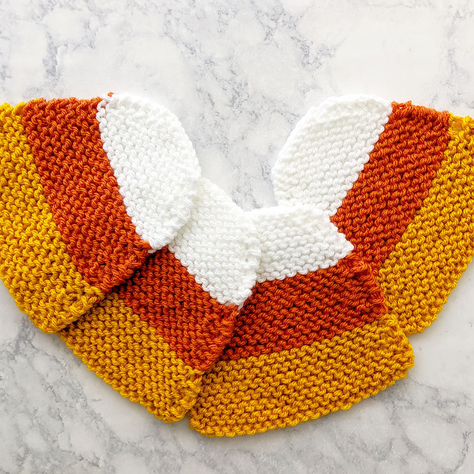 Knit Candy Corn Coaster Pattern PDF File DOWNLOAD Candy Corn - Etsy