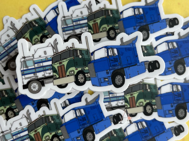 Semi Truckers, Cab Over Trucks, 18 Wheelers, 3”inches Sticker, Laptop ...