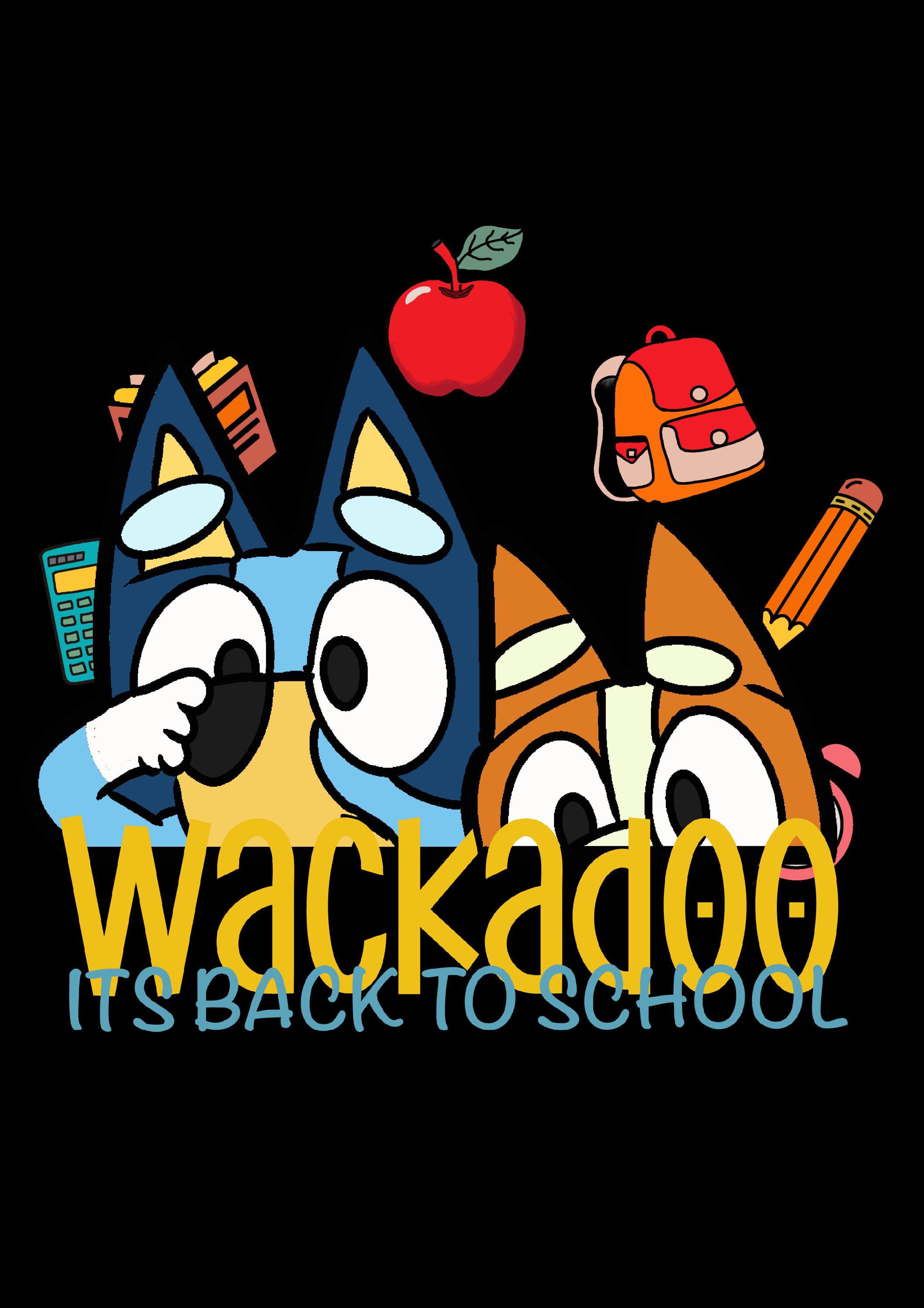 Bluey Back to School PNG: Wackadoo Kids Graphic - Etsy