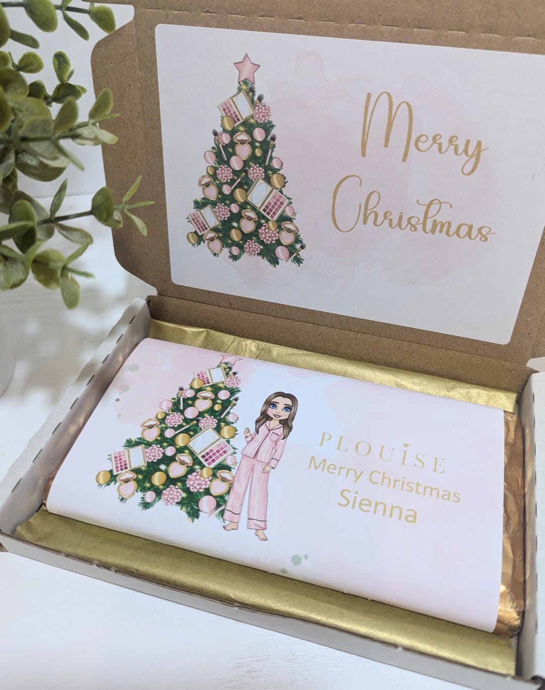 Plouise Inspired Christmas Novelty Galaxy Chocolate Bar, Can Be ...