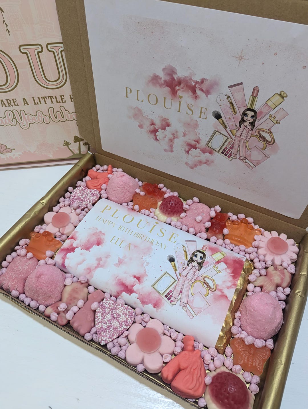 Plouise Inspired Chocolate Treat Box With Sweets, Choice of Hair and ...