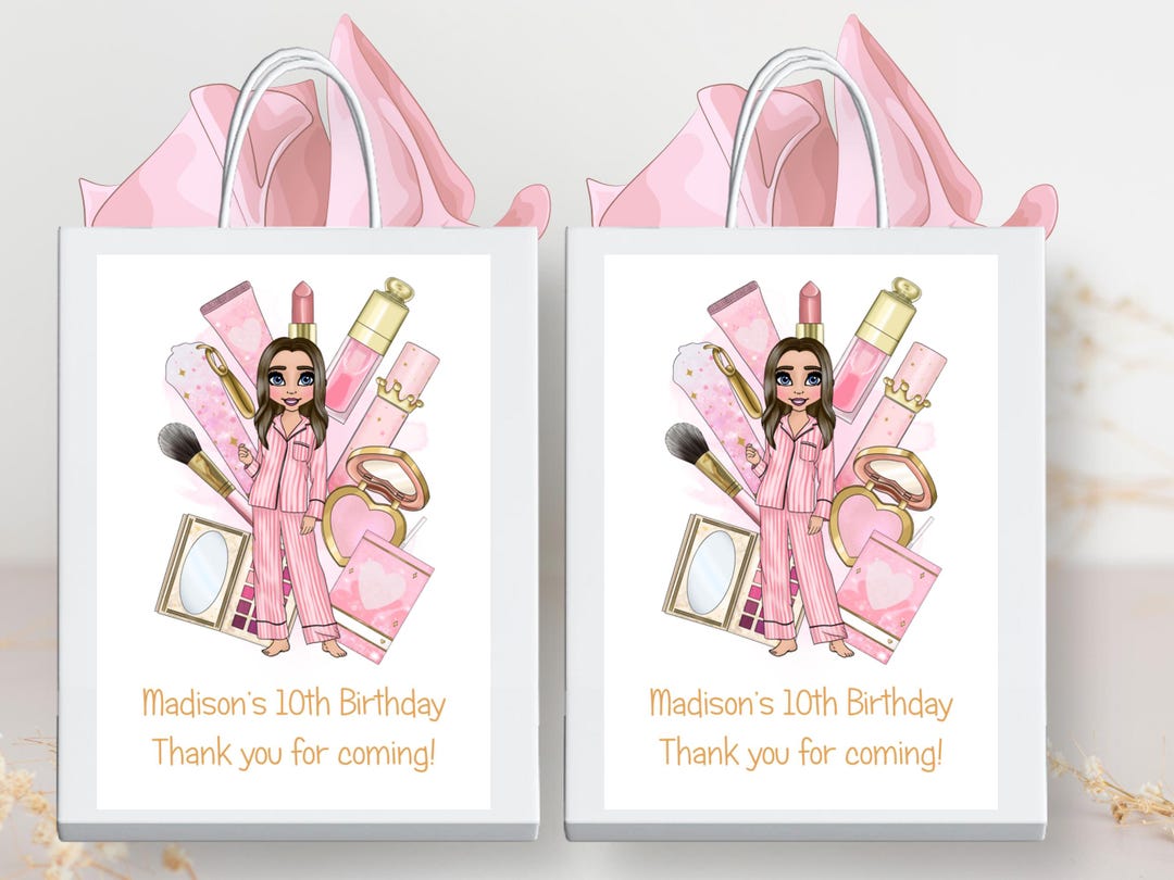 Plouise Inspired Personalised Party Bags, Gift Bags, Girls Birthday ...
