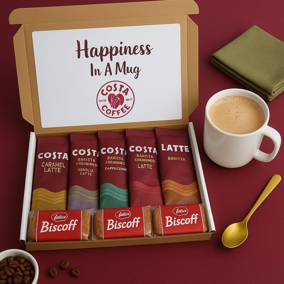 Costa Coffee Treat Box, Coffee Box, Coffee Treat Box, Hug in a Mug ...