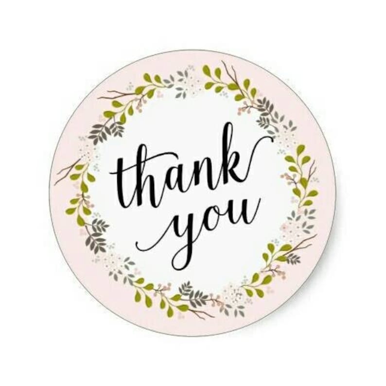 24 Gracias Pegatinas Estilo vintage corona floral - Etsy España