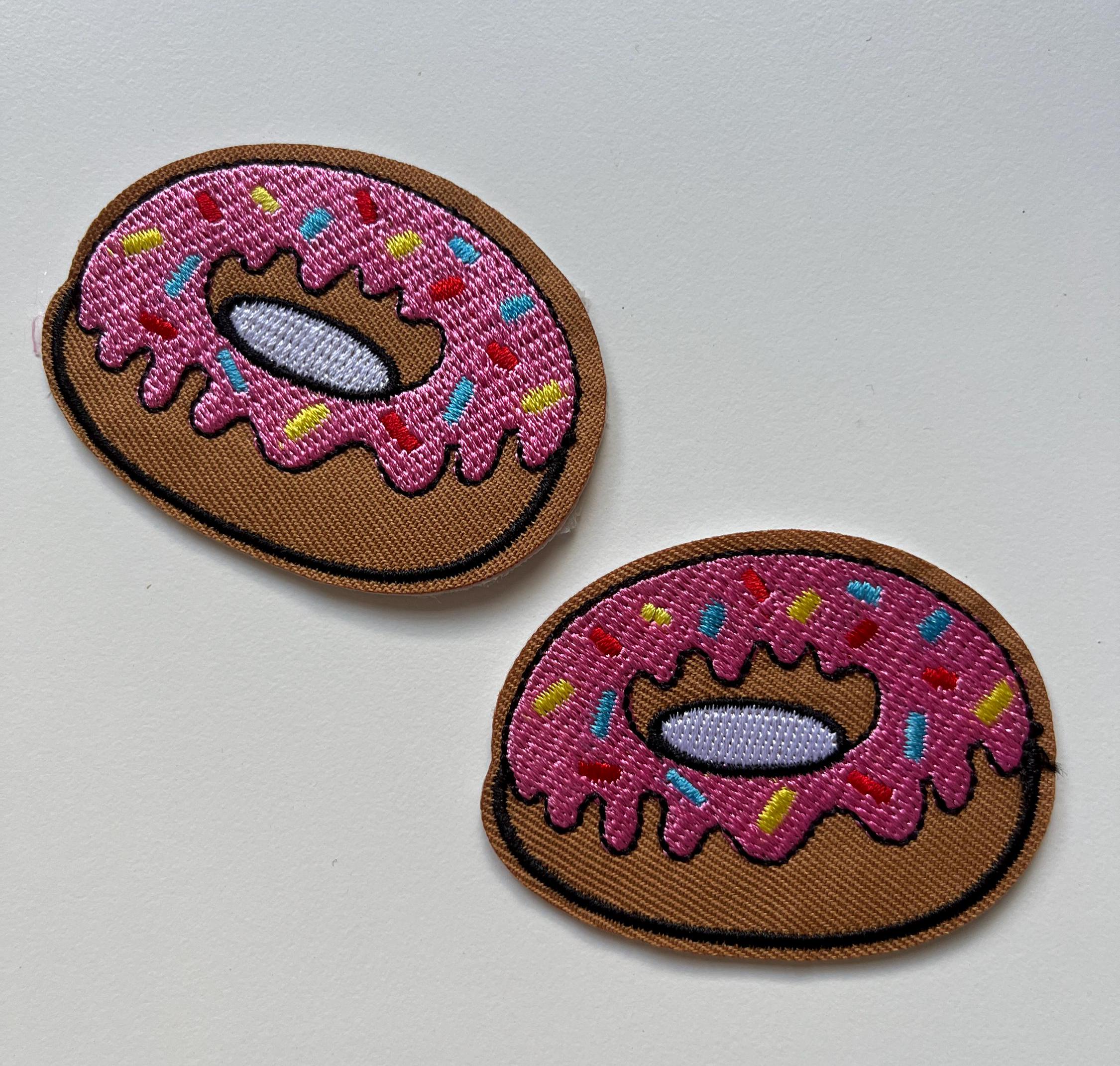 Doughnut / Donut Embroidered Applique Iron on Patch - Etsy