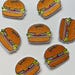 Hamburger Embroidered Applique Iron on Patch - Etsy