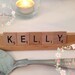 10 Personalised Wooden Scrabble Racks and Choice of Scrabble Letter ...