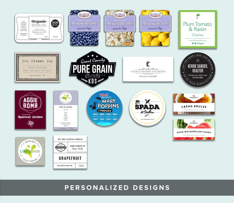 Custom Label Design Custom Stickers Design Branding Tag - Etsy