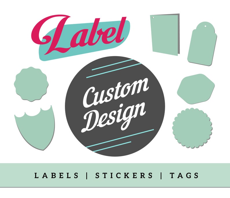 Custom Label Design Custom Stickers Design Branding Tag - Etsy