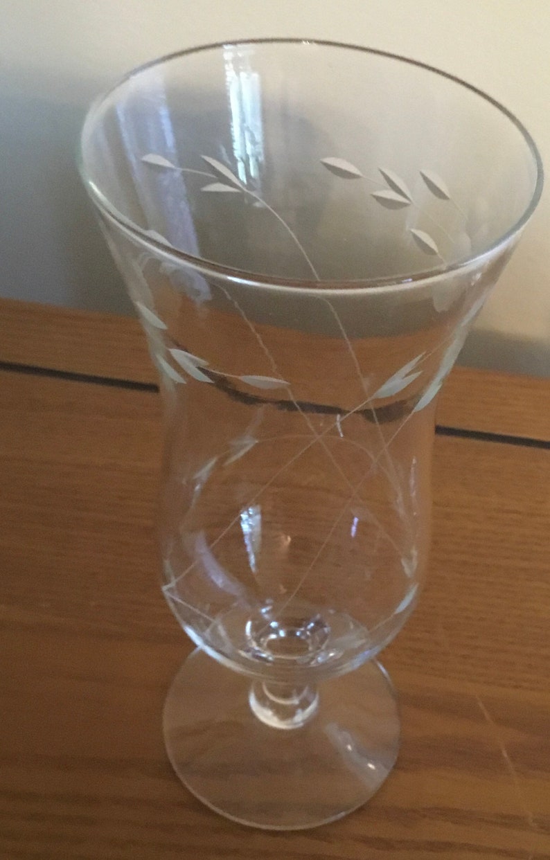 Princess House Heritage Juice Parfait Glasses Flutes Set Of 4 Etsy
