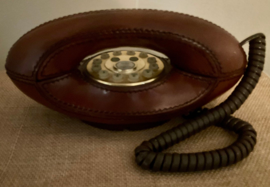 Genie Brown Leather Telephone, 1970’s Telephone, Retro Telephone - Etsy