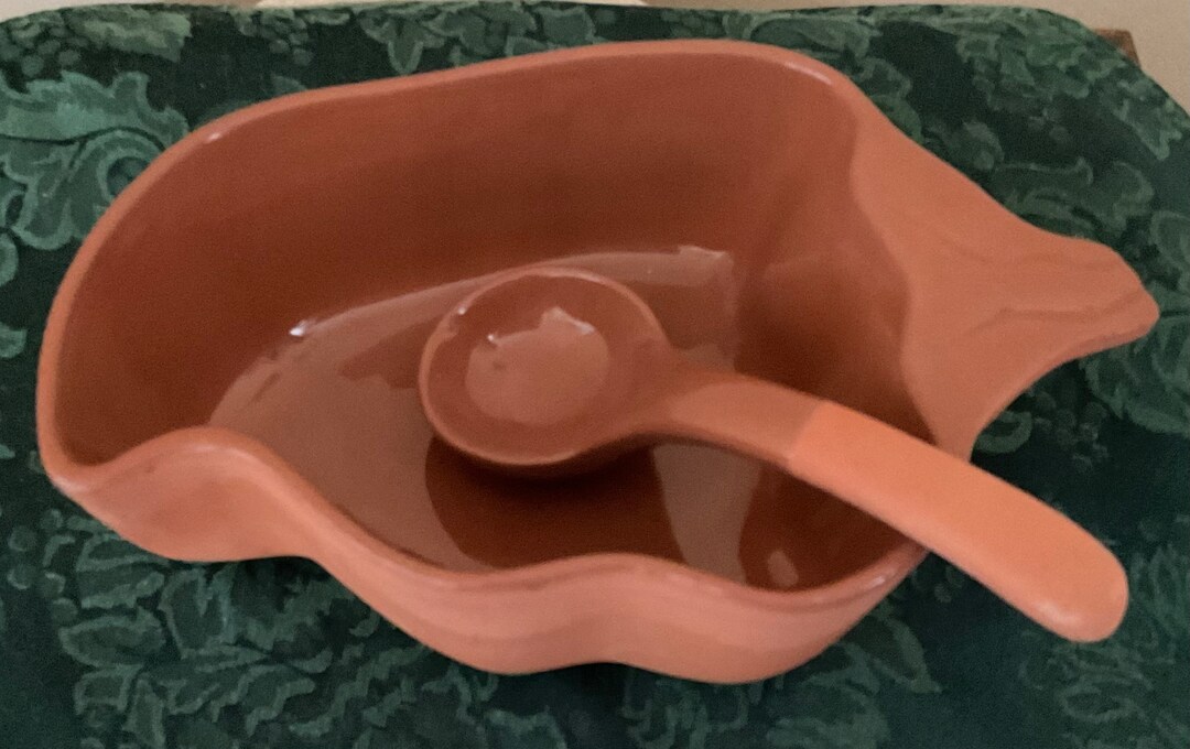 Chili Pepper Shaped Salsa, Condiment Bowl With Serving Spoon - Etsy