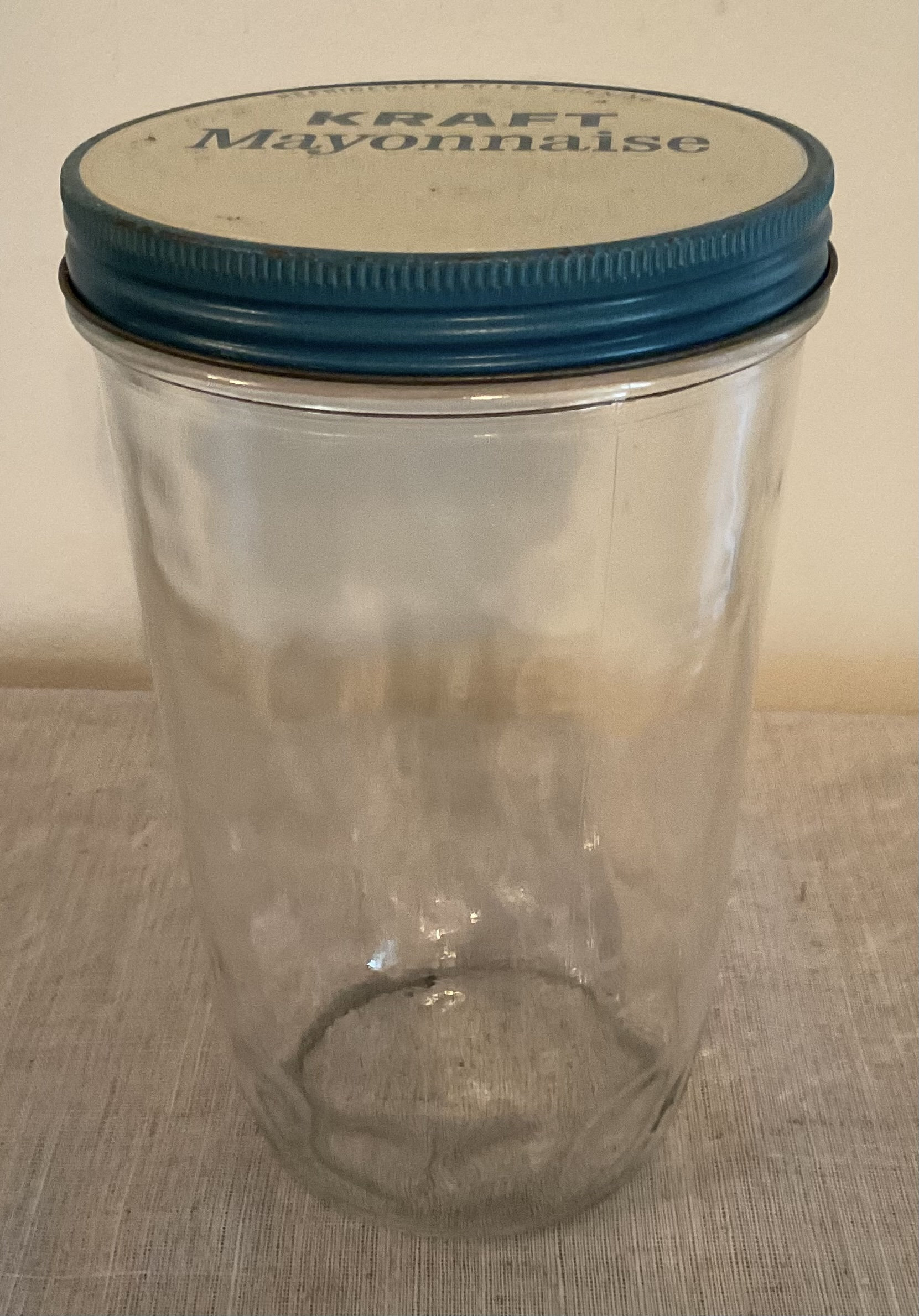 Kraft Mayonnaise Lid and Clear Glass Jar - Etsy