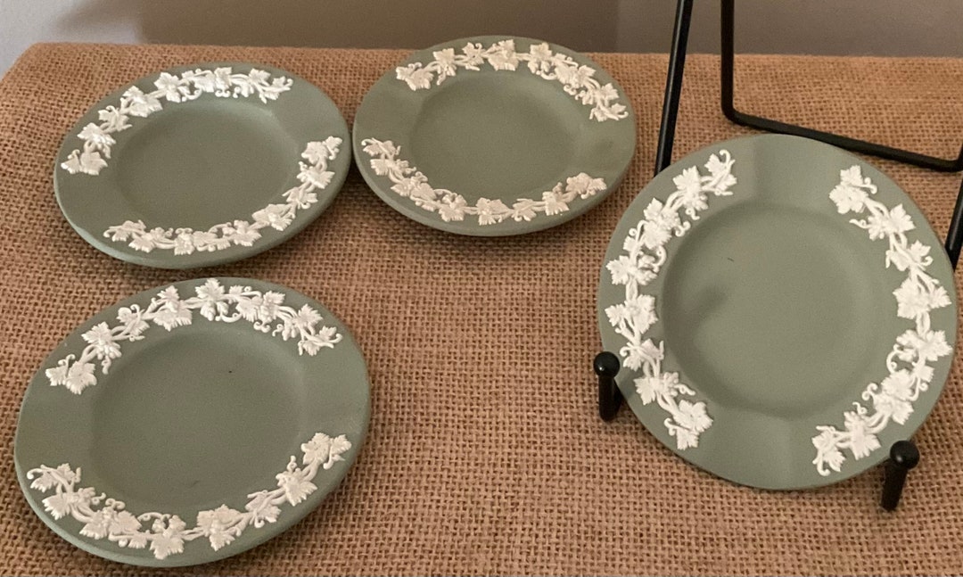Wedgewood Jasperware Sage Green and White Ashtray , Trinket Dish - Etsy
