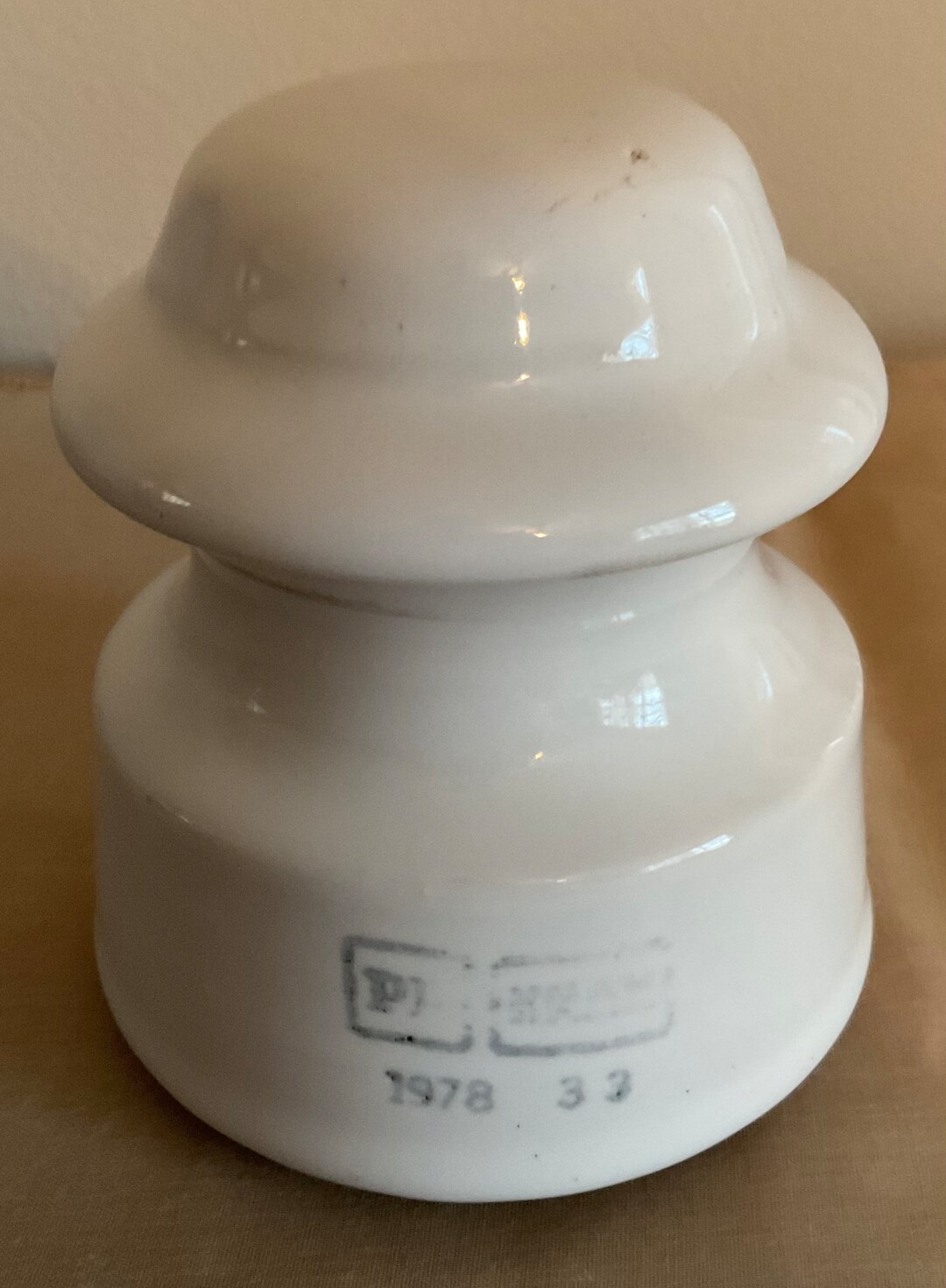Vintage White Porcelain Insulator - Etsy