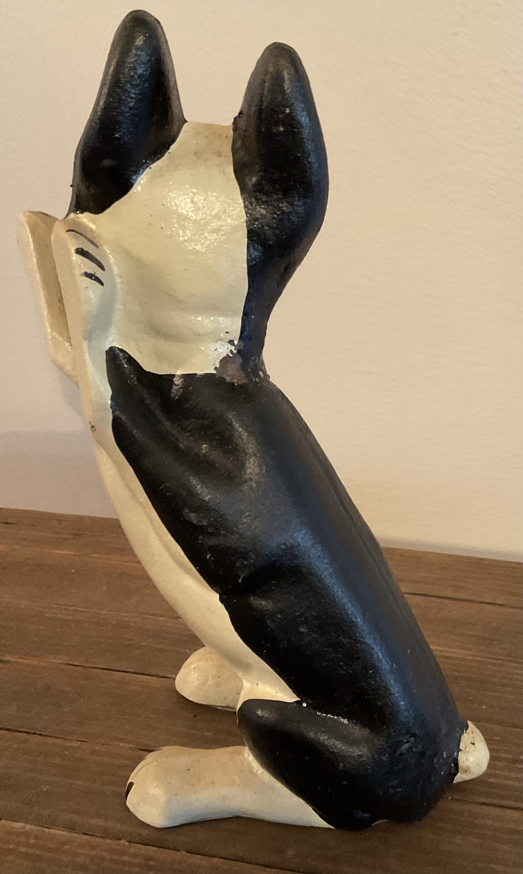 Vintage Cast Iron Boston Terrier Doorstop, Bookend - Etsy