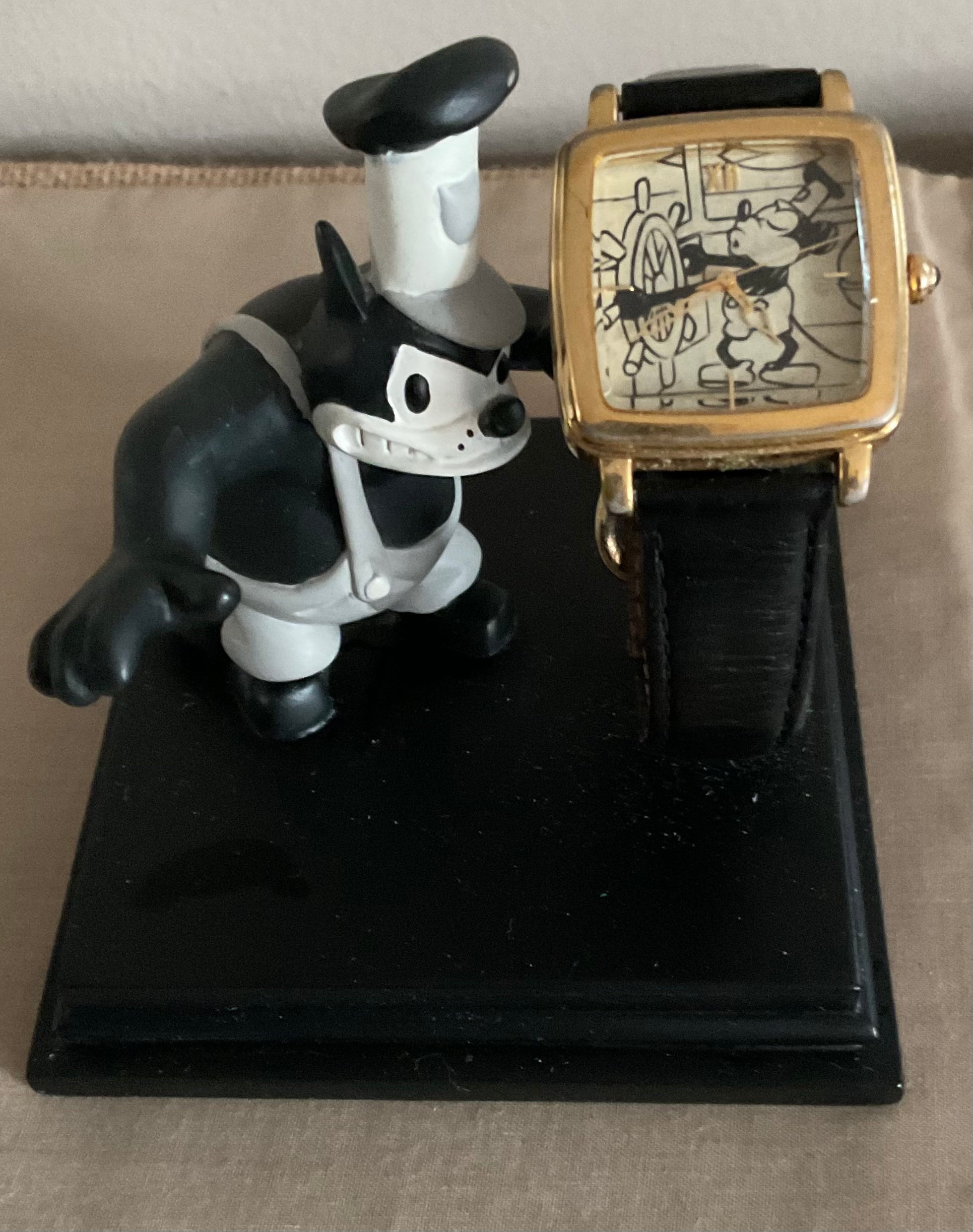 Vintage Disney Everlasting Time Steamboat Willie & Pete Watch, Limited ...