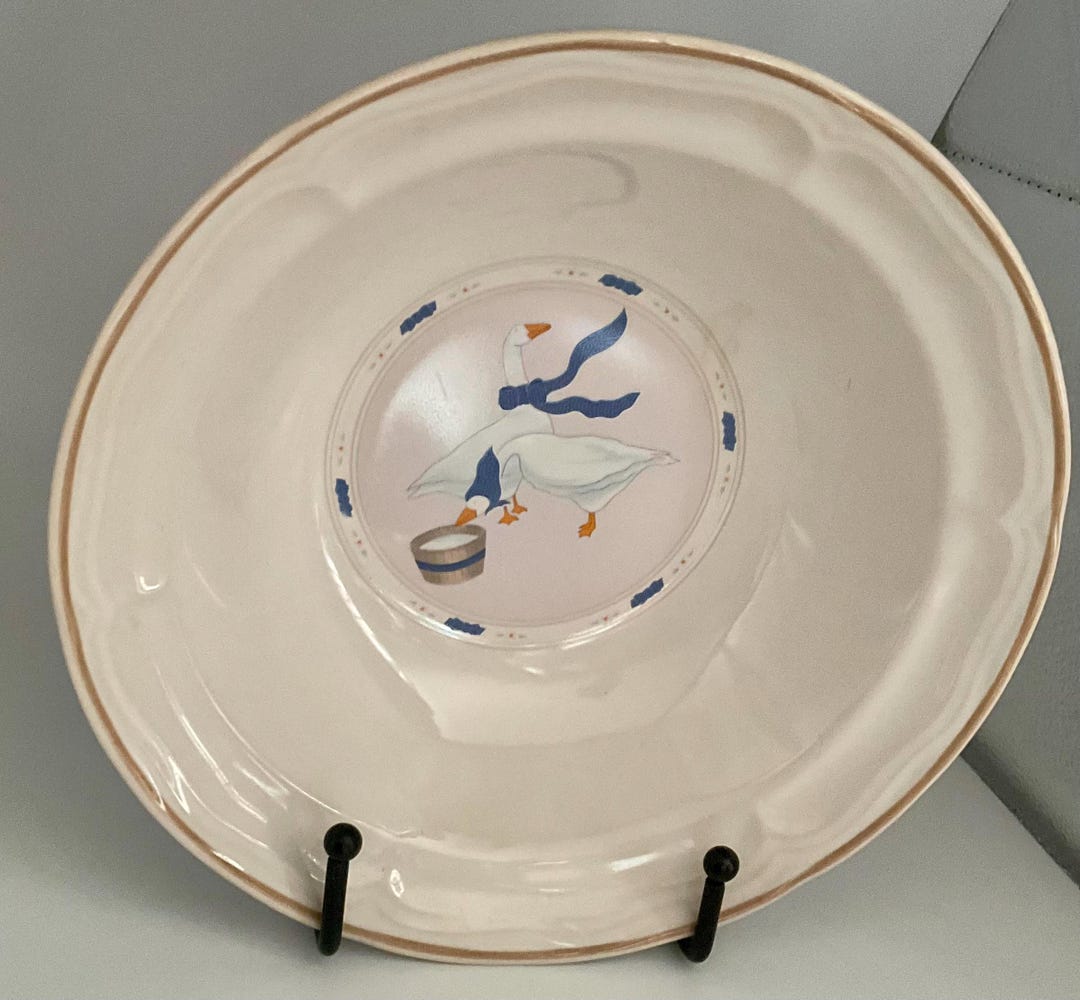 Vintage Country Goose Stoneware Bowls - Newcor - Set of 4 (7"d) - Etsy