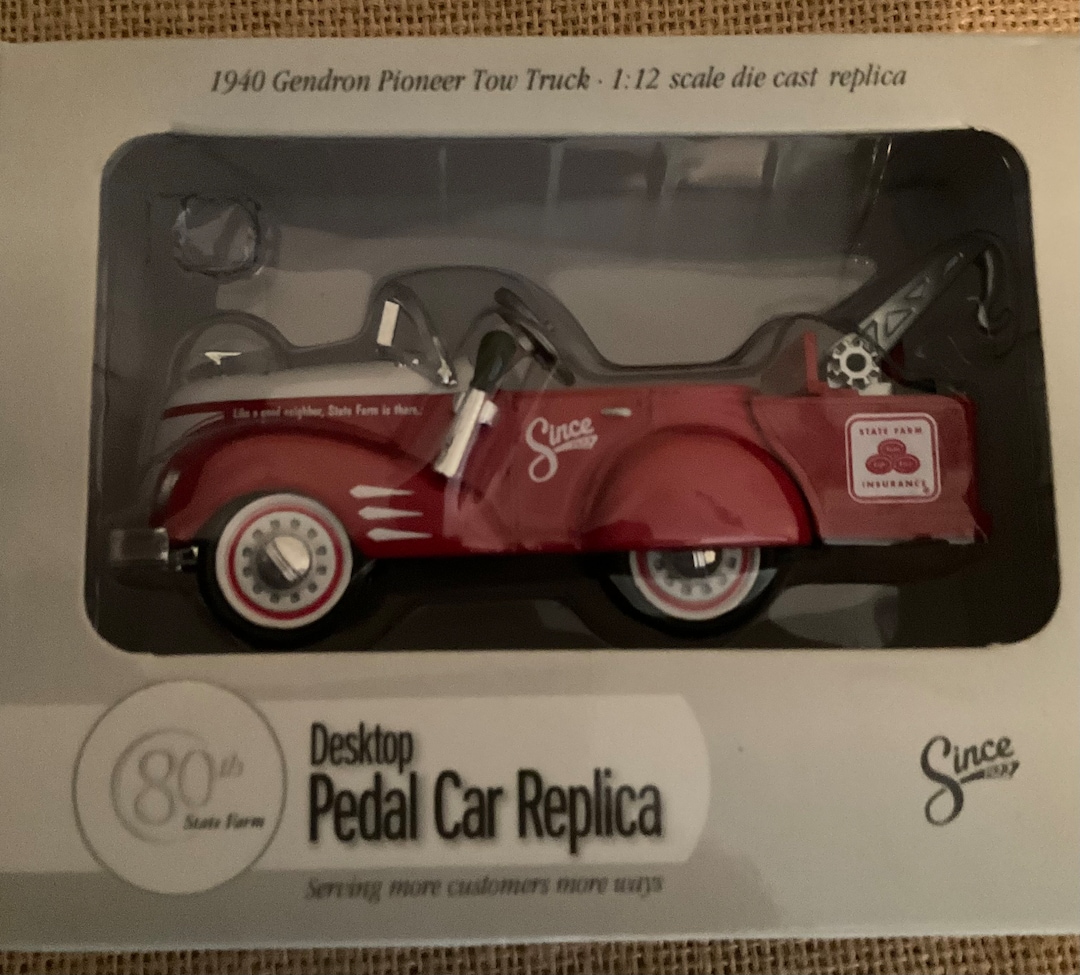 State Farm Insurance Pedal Car Replica, 1940 Gendron Pioneer Tow Truck ...
