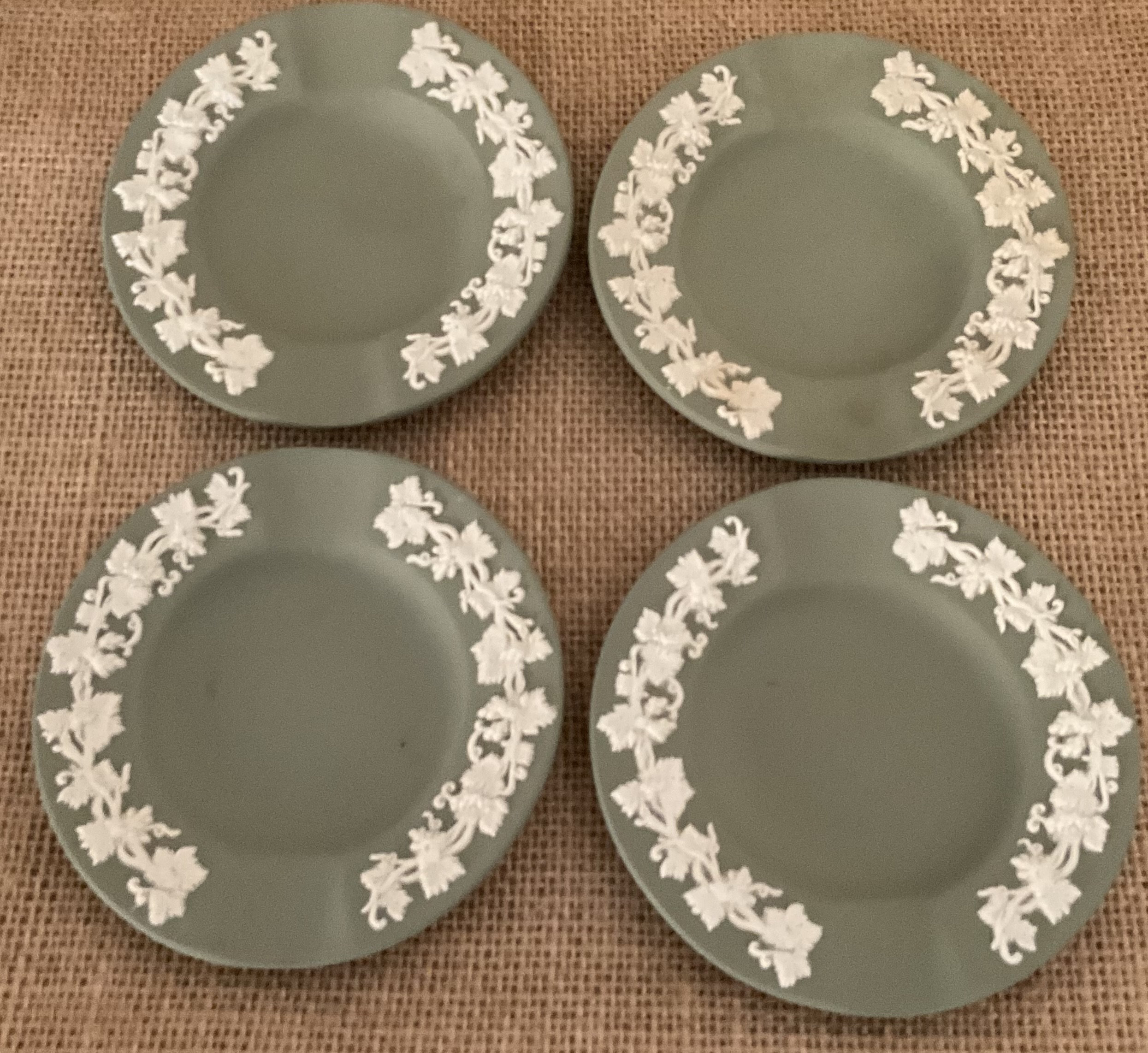 Wedgewood Jasperware Sage Green and White Ashtray , Trinket Dish - Etsy