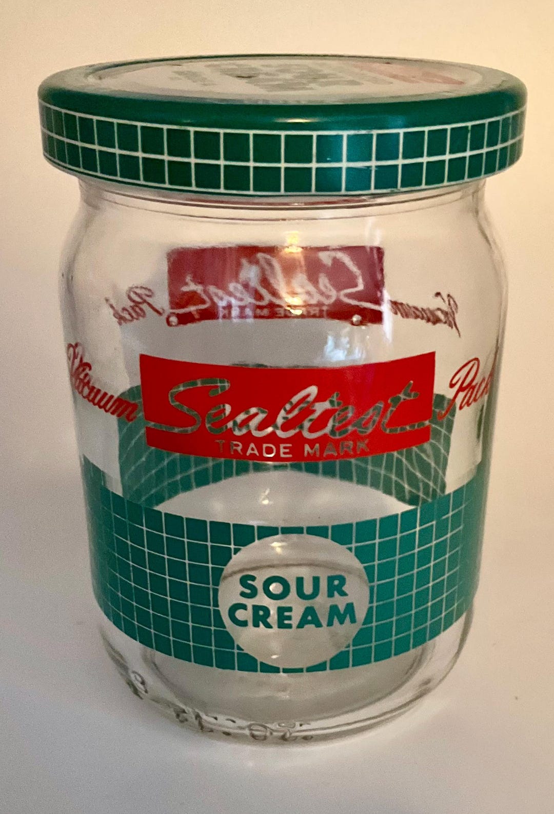 Vintage Sealtest Sour Cream Jar: Washington D.C. Advertising - Etsy