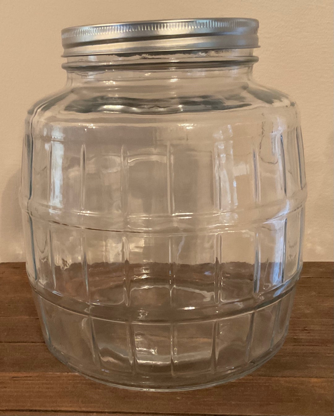Pickle Barrel Canister Jar - Etsy