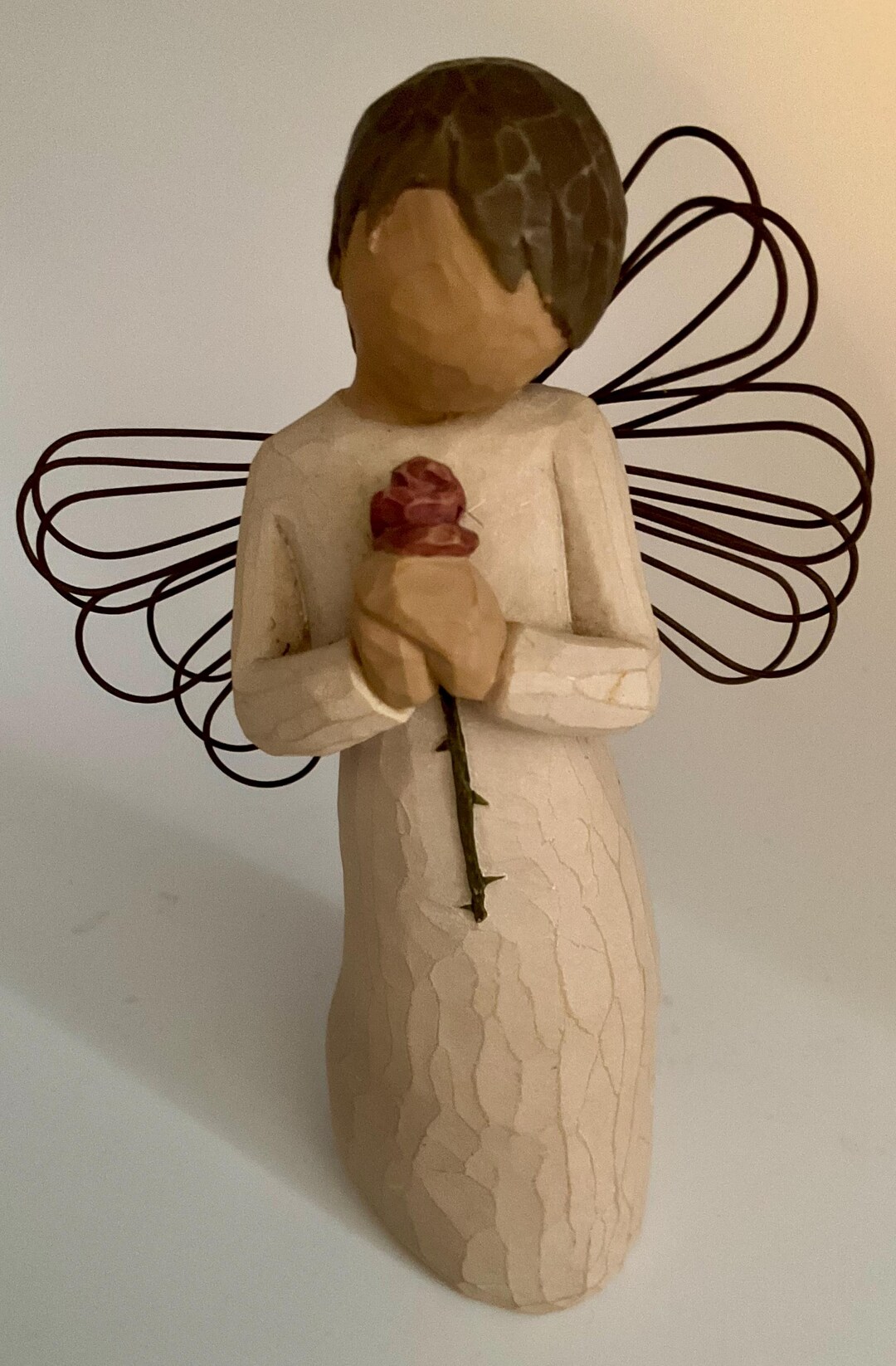 Willow Tree Loving Angel With Rose Figurine, Nativity Collection - Etsy