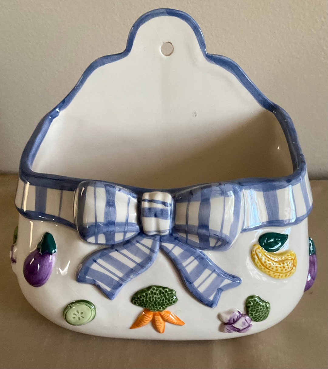 Fitz and Floyd Wall Pocket Planter, Succulent Planter - Etsy