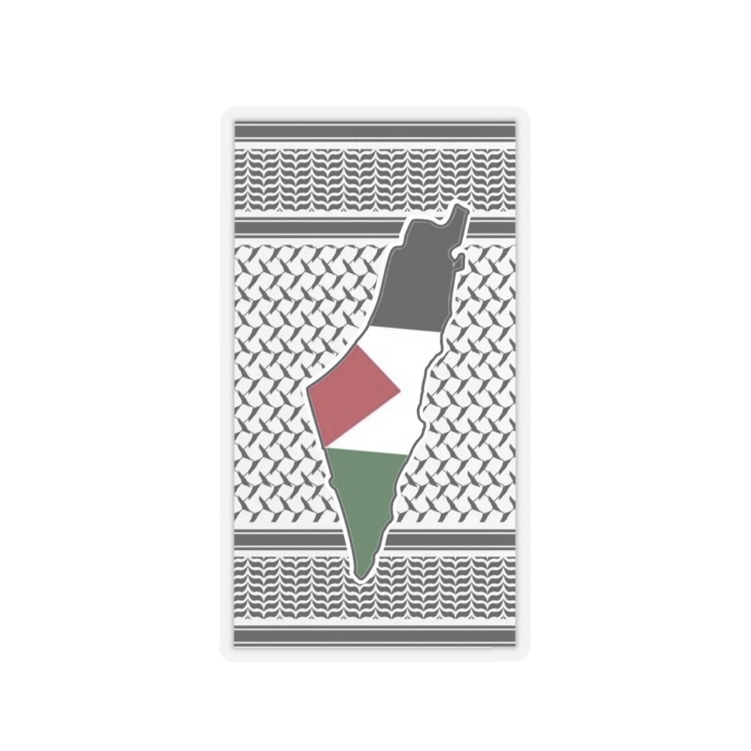 Palestine Map, Keffiyeh Stickers - Etsy