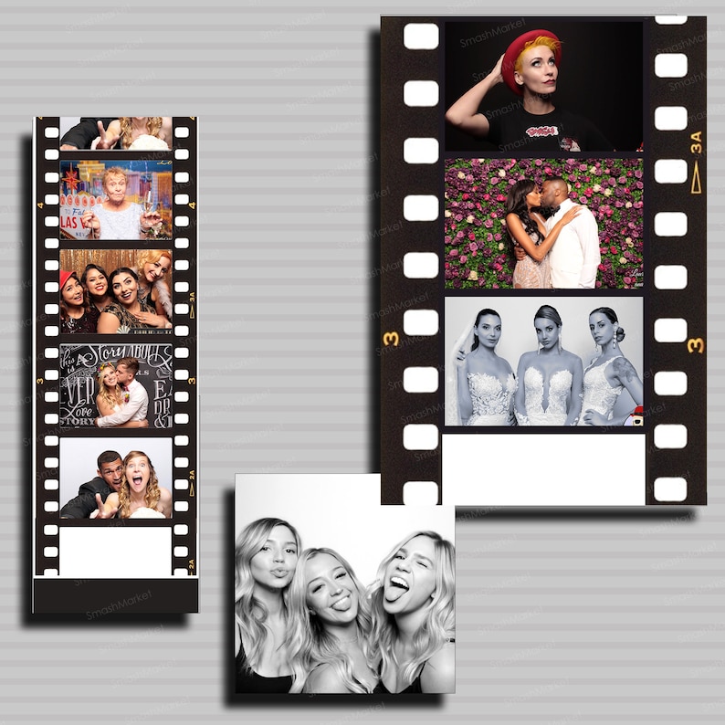 15 Miscellaneous Themed Photo Strip Template Pack for Photo Booths ...