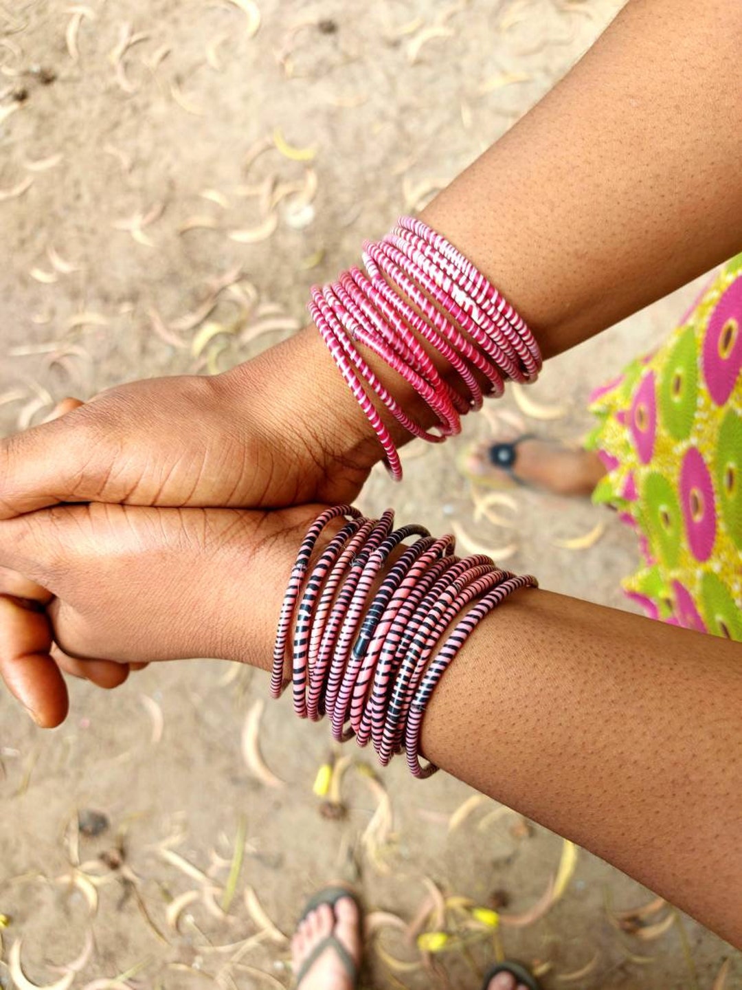 Old Flip Flop Bangles Reclaimed Rubber Bangles Handmade in - Etsy