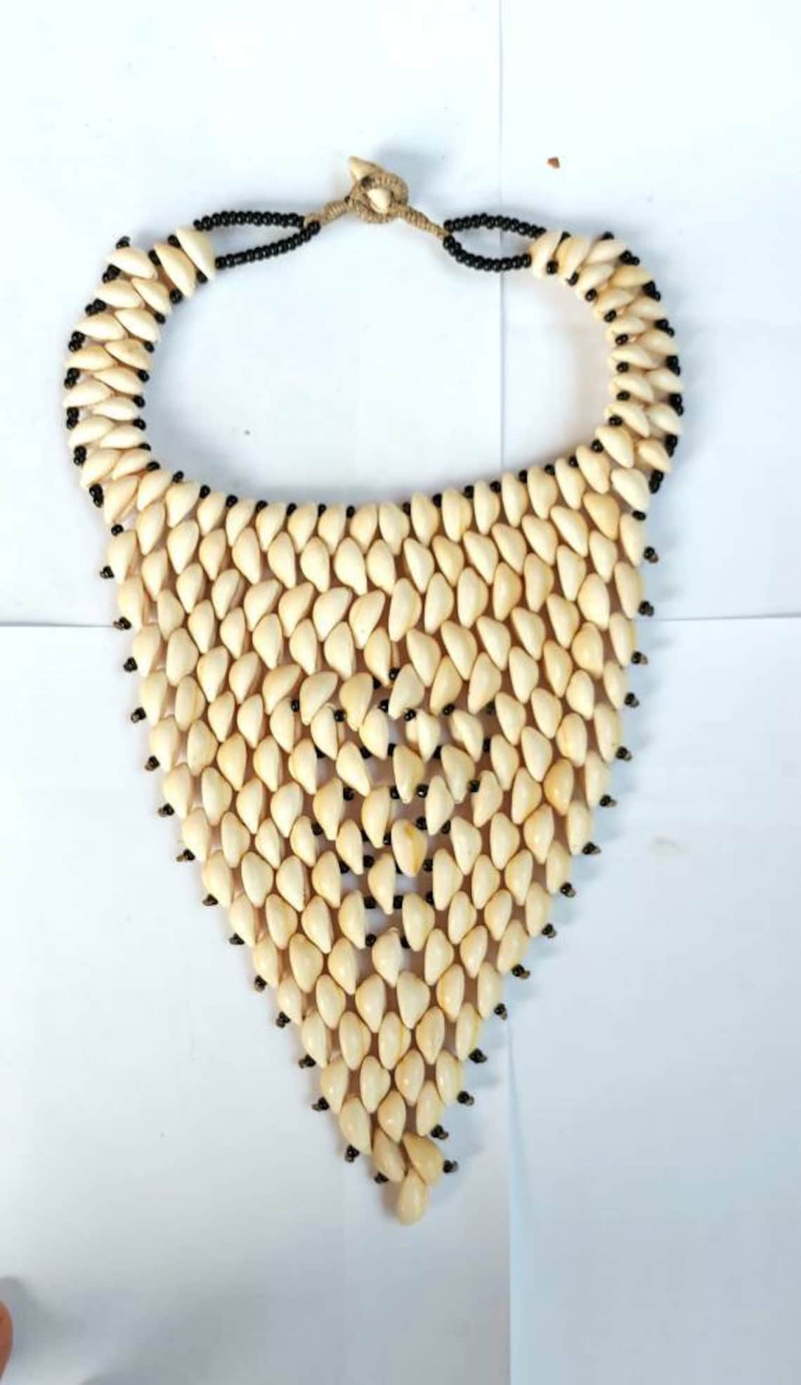 African Multistrand Sea Shells Necklace Cowrie Shell - Etsy