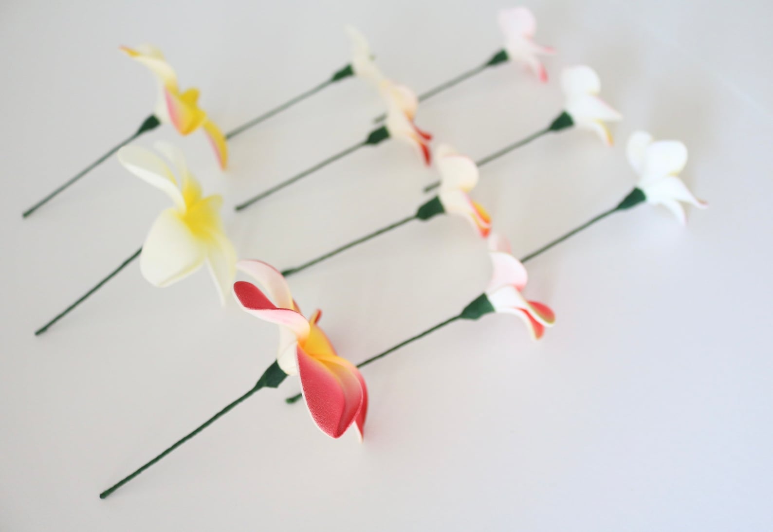 Plumeria Hair and Ear Flower Pick | Tropical Hawaiian Pua - Etsy
