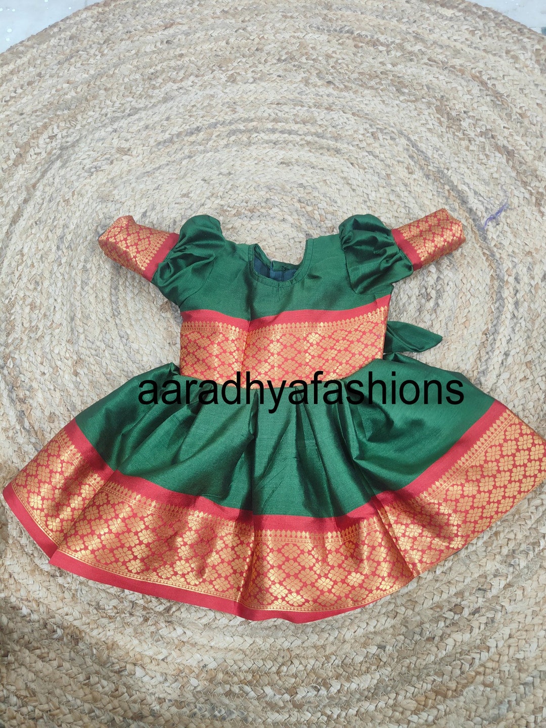 Indian Pattu Pavadi Dress for Girls, Frock for Baby Girl | Designer ...
