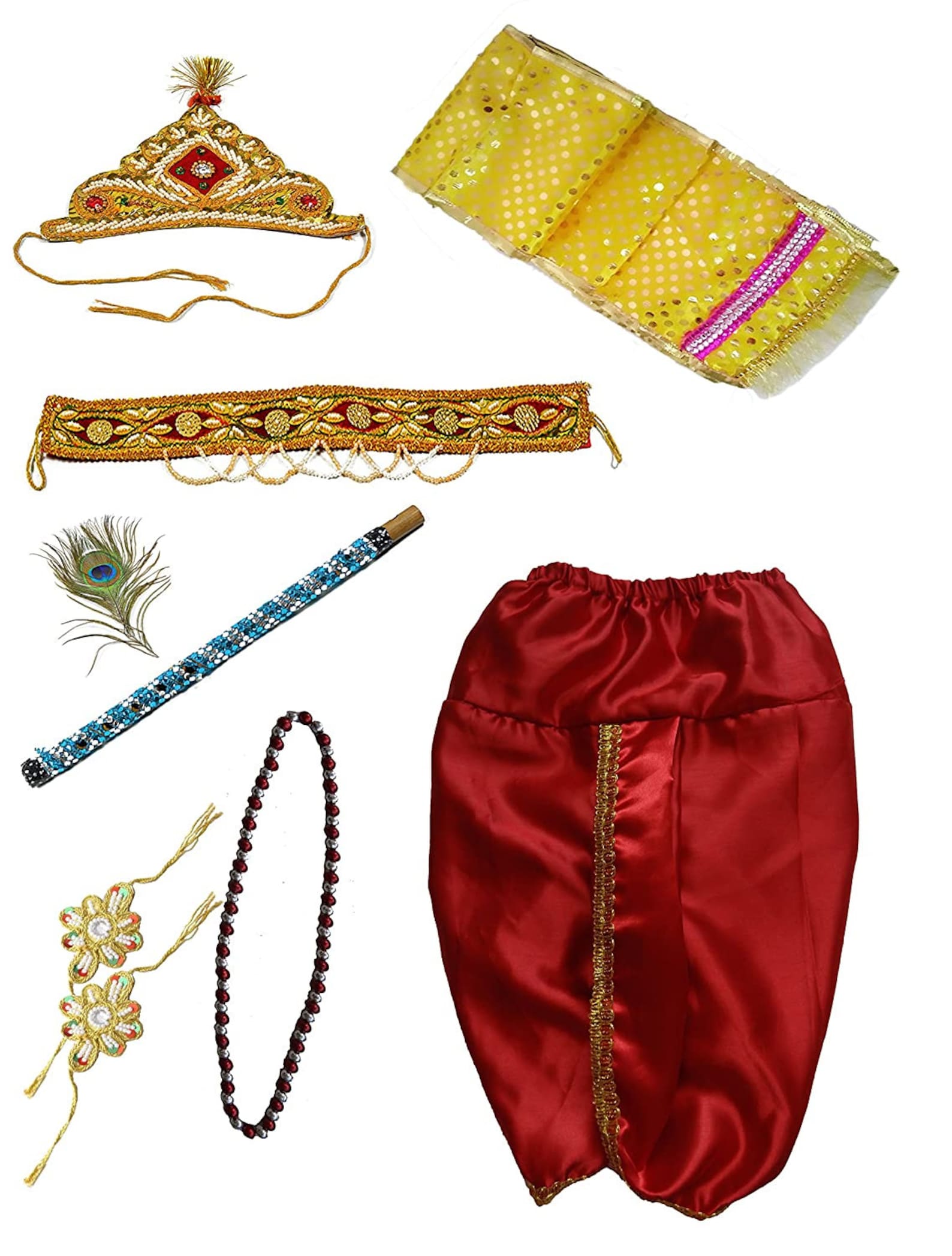 Beautiful Indian Traditional Krishna Dress for Kids, Kanha Dress ...