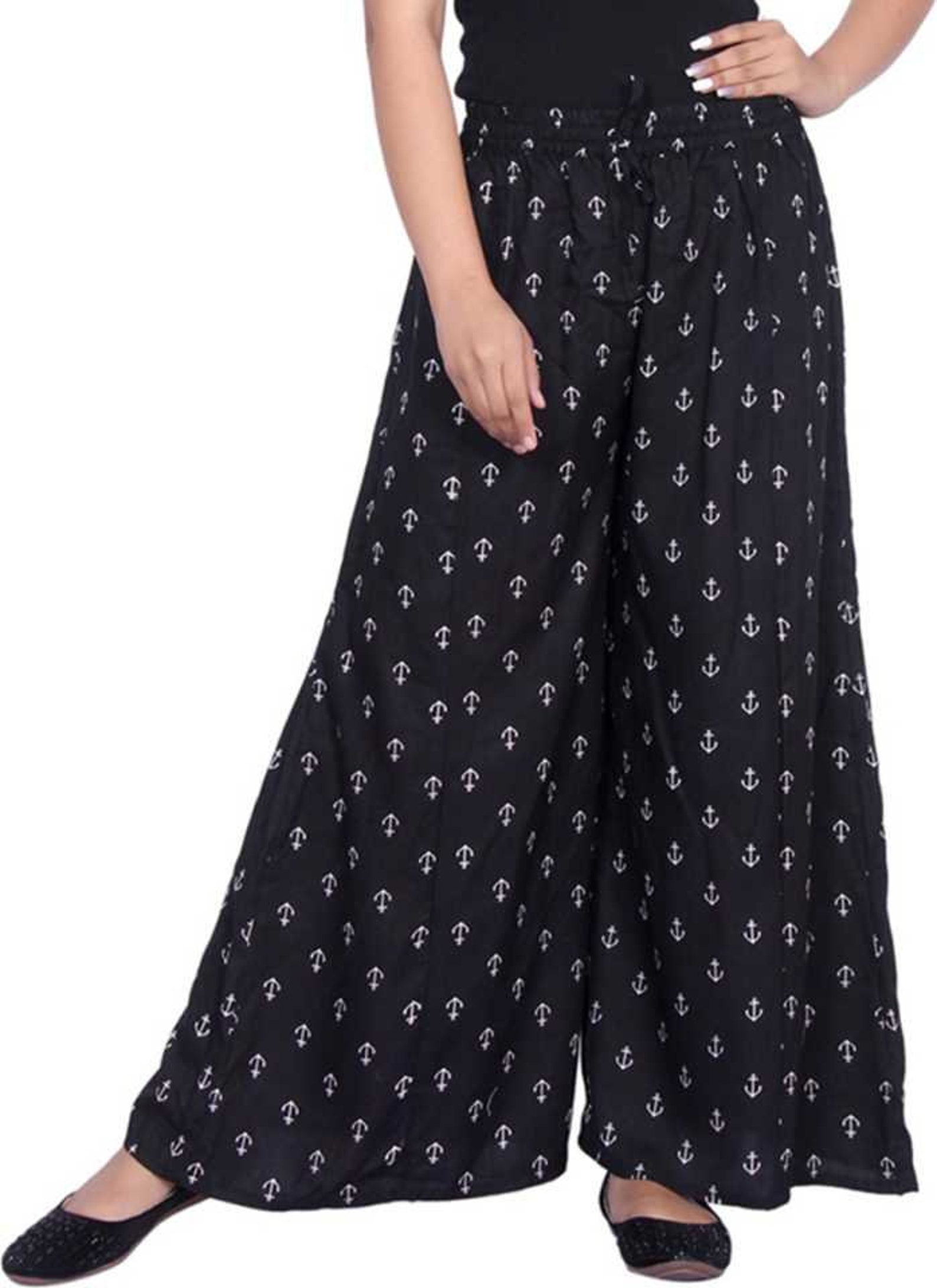 Women's Rayon Plazo Black Colour Plazzo Pants Black Rayon - Etsy