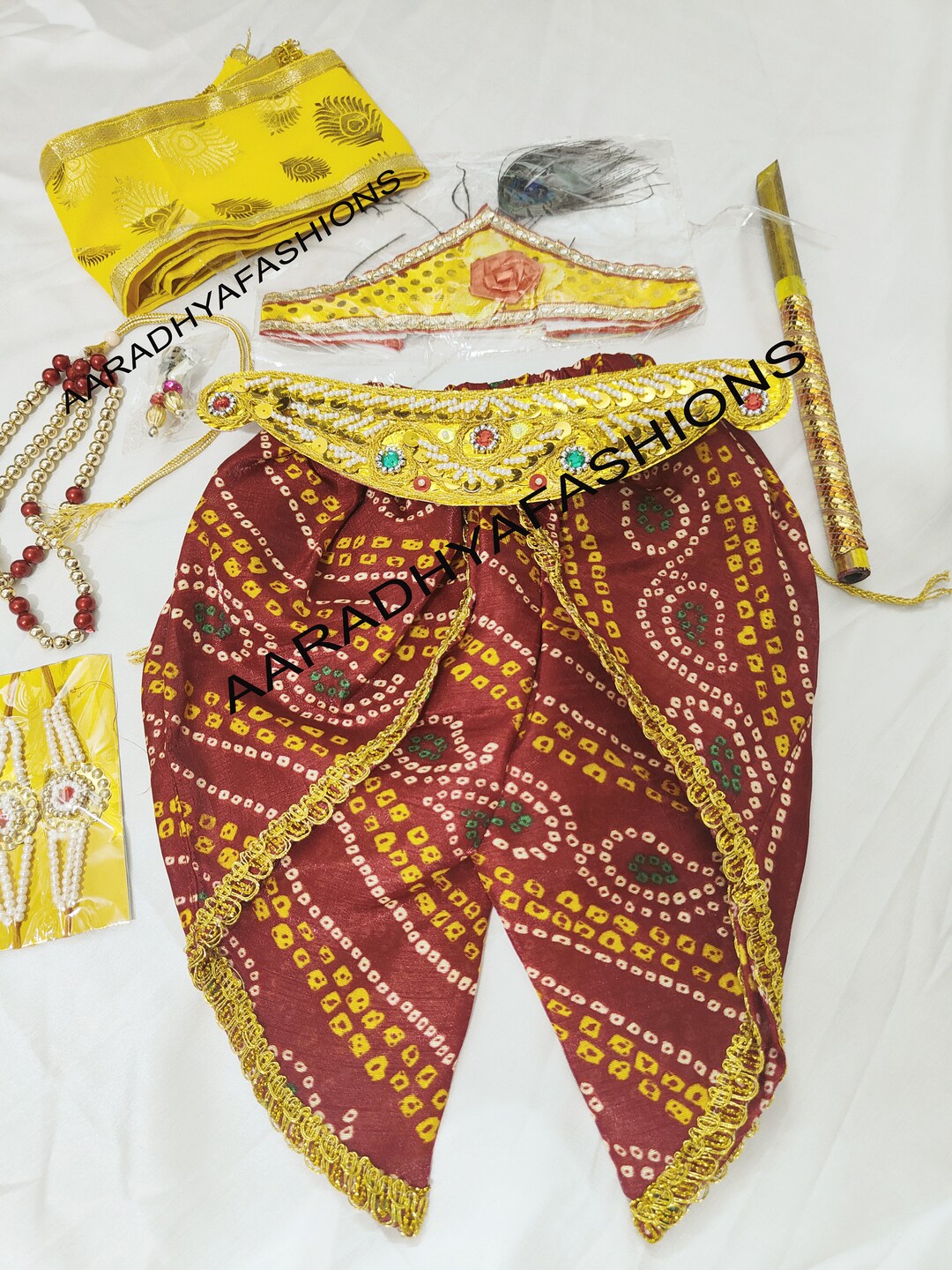 Krishna Costume for Boys, Indian Traditional Krishna Dress for Kids ...