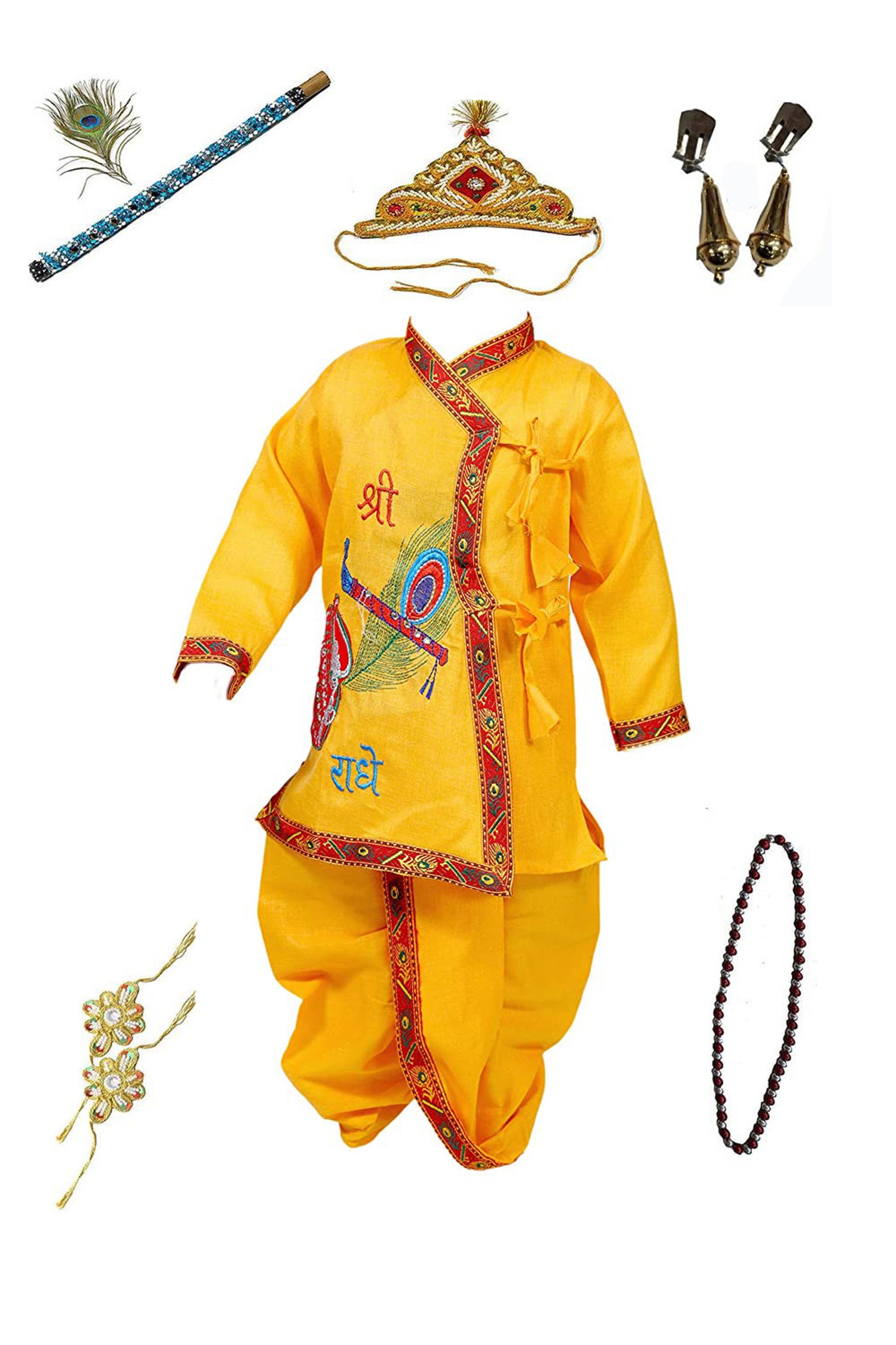 Beautiful Indian Traditional Krishna Dress for Kids Kanha - Etsy