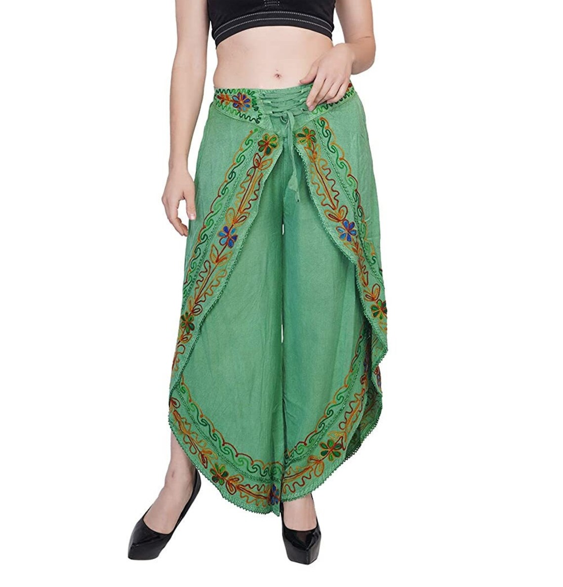 Women's Rayon Pants Plazzo Pants Trousers Harem Dhoti - Etsy