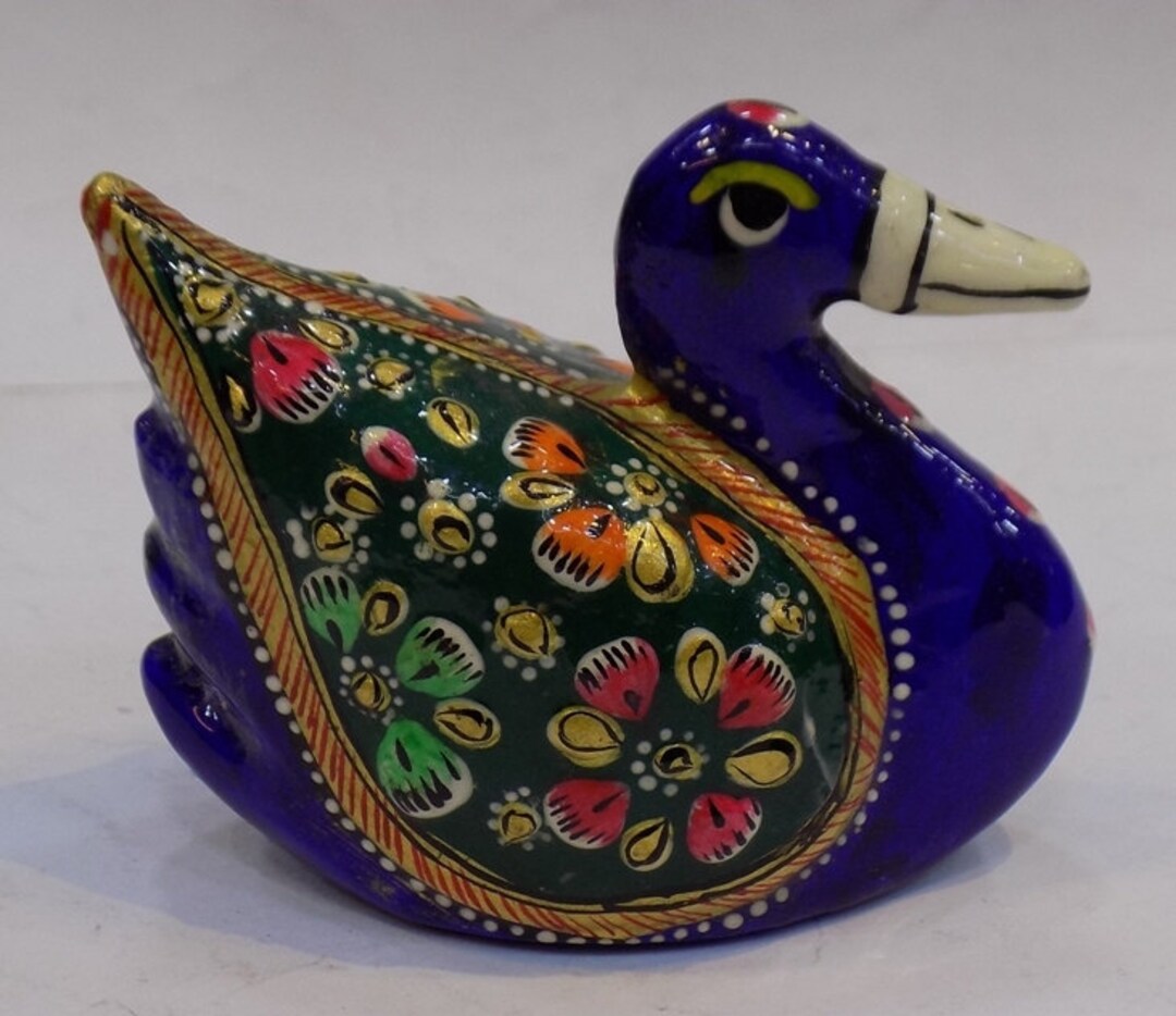 1 Piece Beautiful Meenakari Handicrafts White Metal Enamel - Etsy
