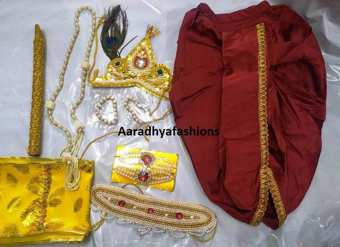 Beautiful Indian Traditional Krishna Dress for Kids Kanha | Etsy