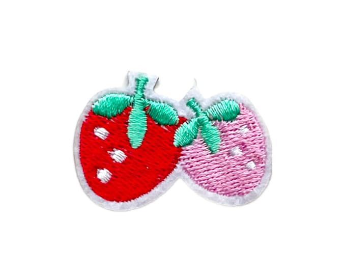 Little Strawberry, Sticker, Applique Patch, Strawberries, Embroidery ...