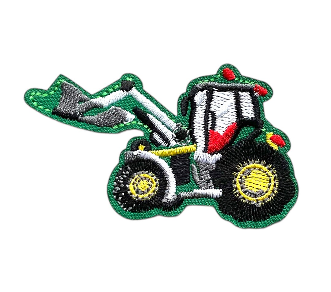 Green Tractor, Iron On, Tractor Patch, Embroidery Patch, Tractor, Kids ...
