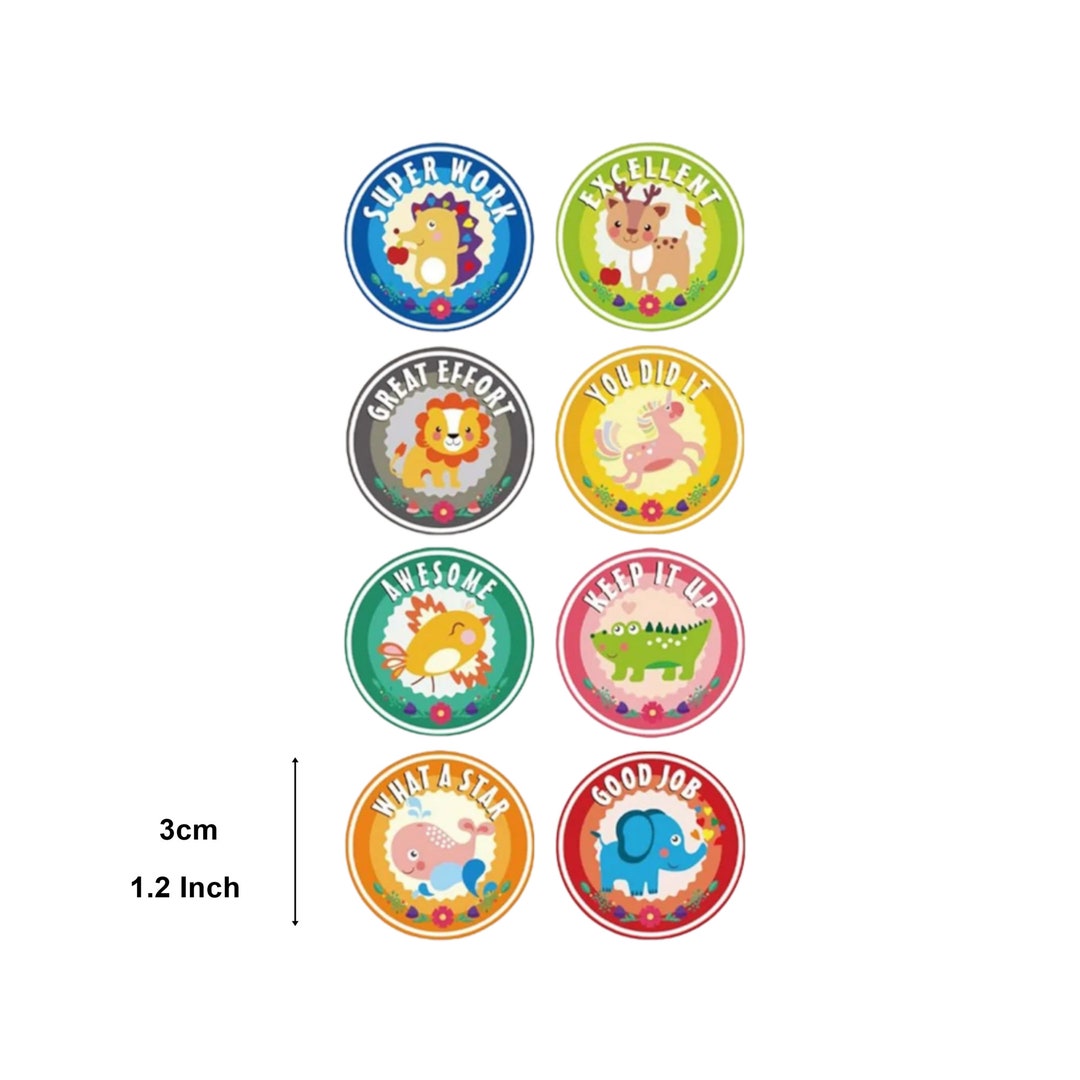 School Stickers, Teacher Stickers, Kids Stickers, 1 Inch, School Labels ...