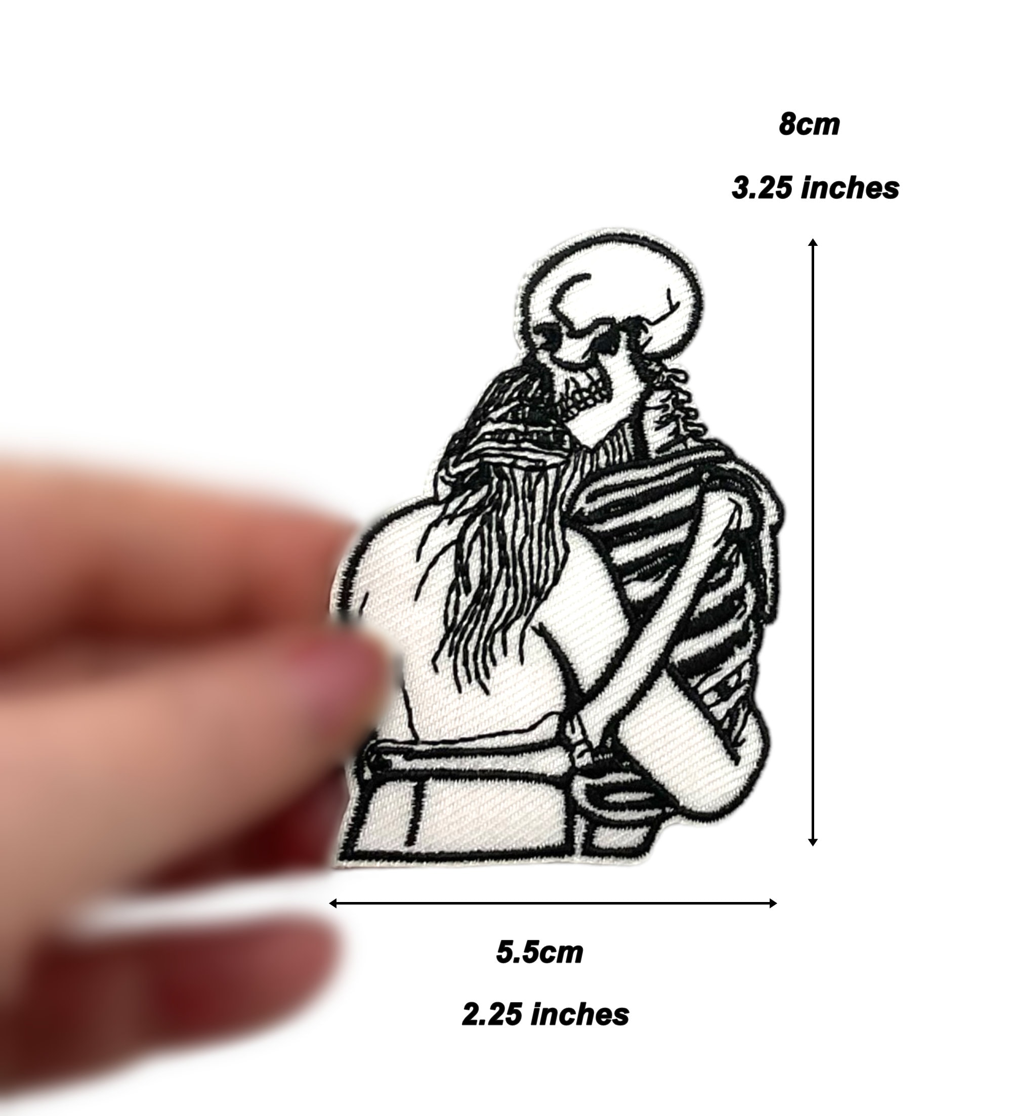 Skeleton Embrace, Skeleton, Skeleton Patch, Iron On, Skeletons Hugging ...