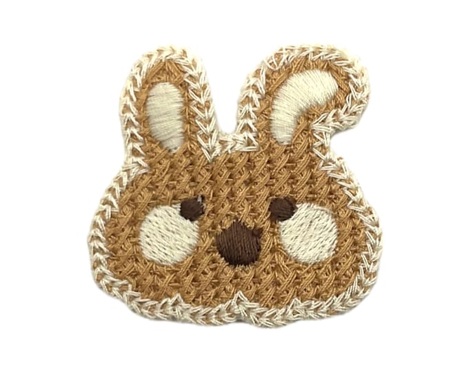 Rabbit, Applique Patch, Bunny, Teensy Bunny, Bunny Ears, Embroidery ...