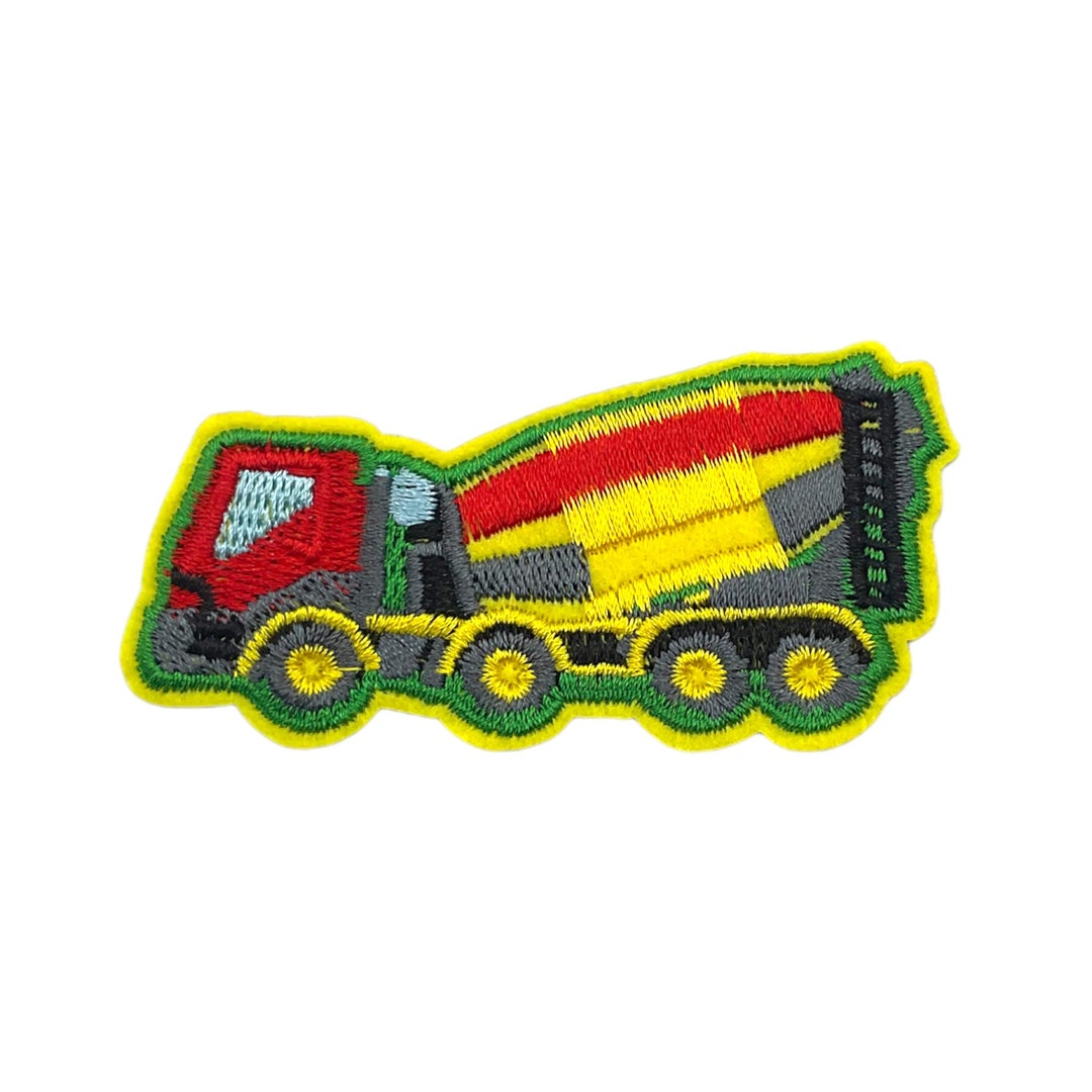 Truck, Iron on Patch, Truck Patch, Cement Truck, Embroidery Patch ...