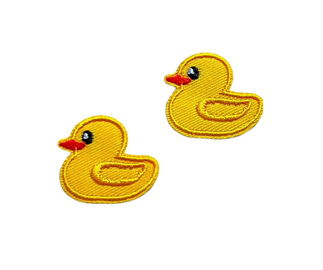 Little Ducky, Baby Duck, Iron On, Rubber Ducky Patch, Applique Patch ...