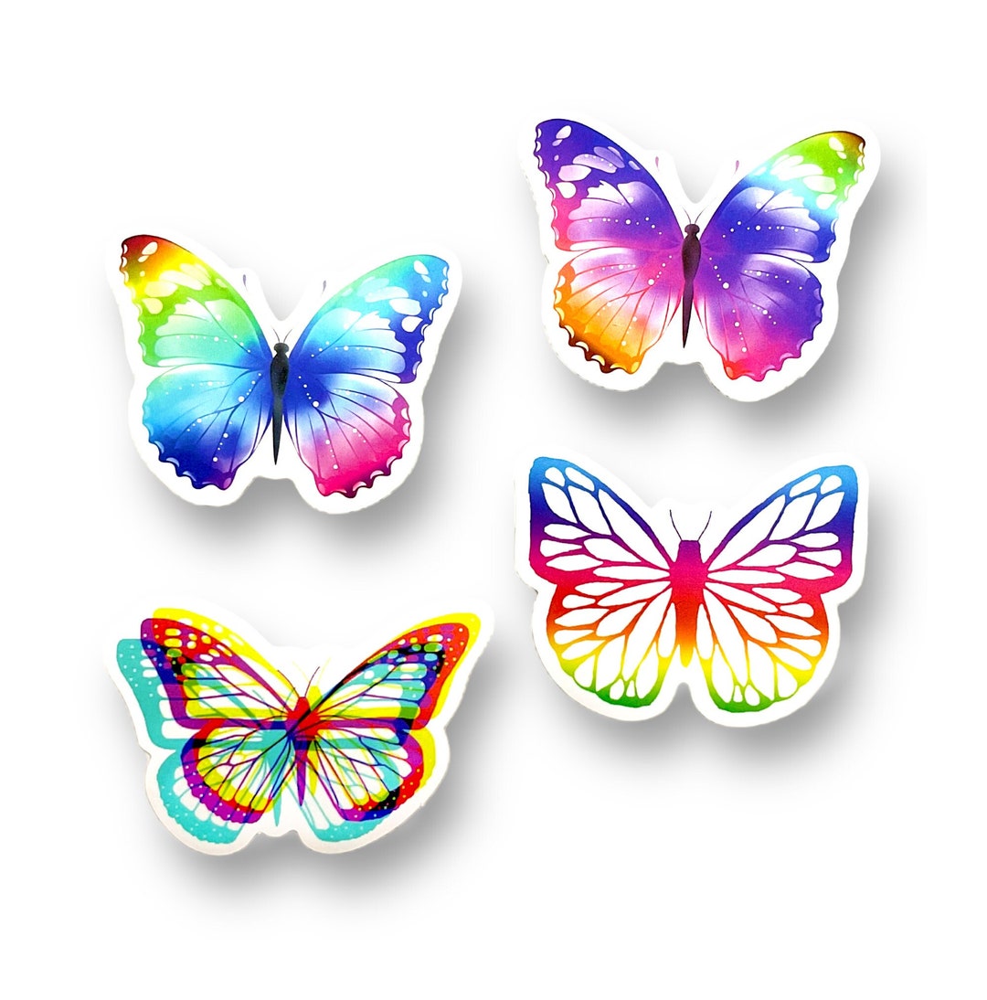 Colorful Butterfly, Stickers, Laptop Sticker, Butterflies, Scrapbook ...