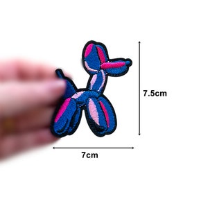 Balloon Animal, Iron On, Balloon Dog Patch, Applique Patch, Embroidery ...